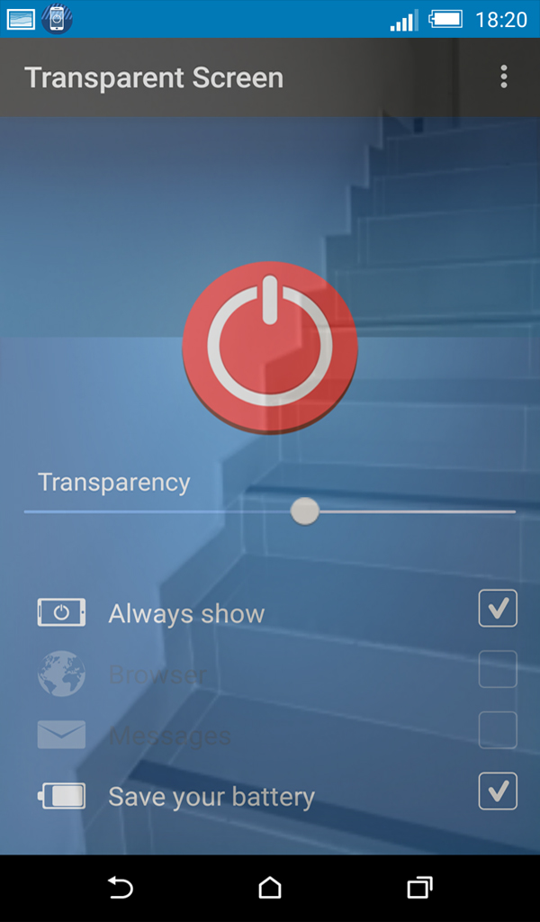 Transparent Screen - App on Amazon Appstore