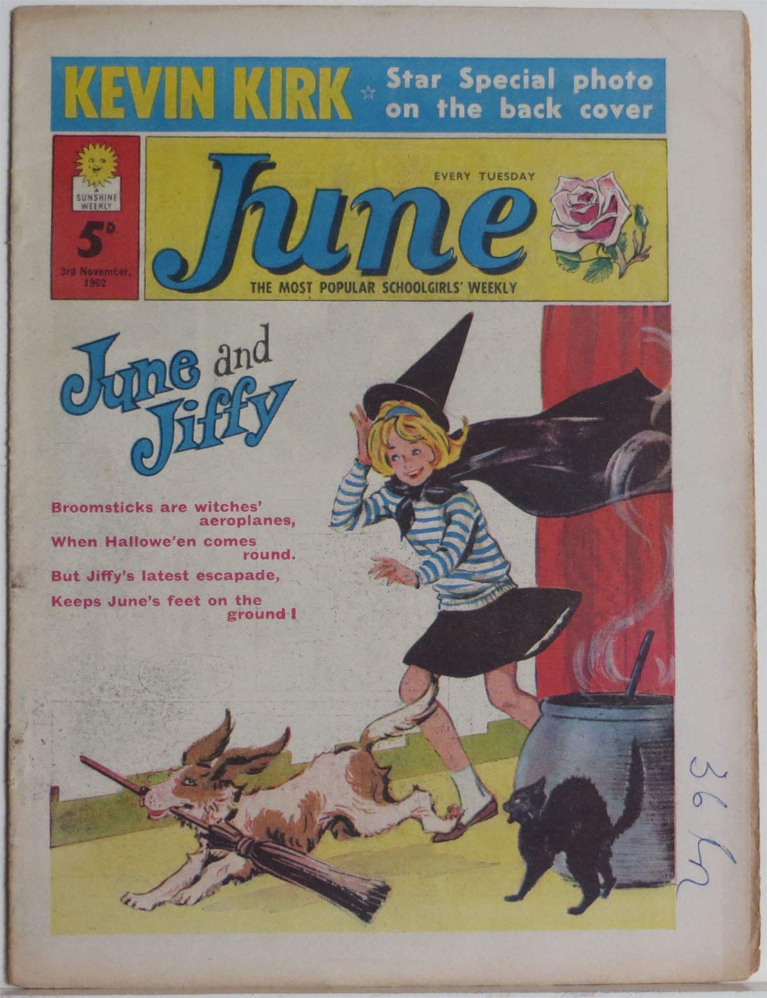June comic – 3rd November 1962 – with Halloween cover and Fireworks ...