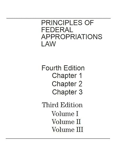 Amazon.com: Principles of Federal Appropriations Law: Red Book ...