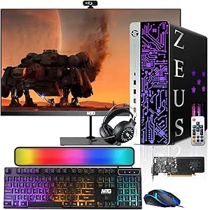 Amazon.com: TechMagnet 電競桌上型電腦、Intel i7 第 6 代、Zeus Pro 6、GT 1030、32GB ...