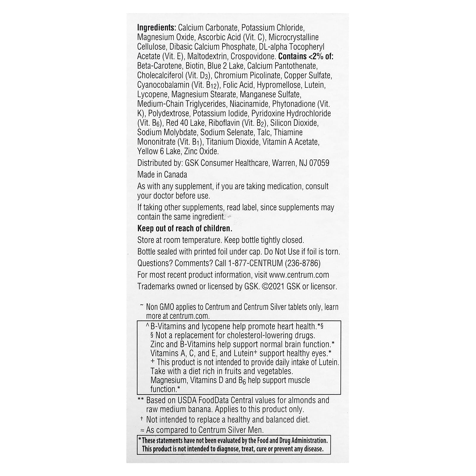 Centrum Minis Silver Multivit...B0BSVGFD9M | Encarguelo.com