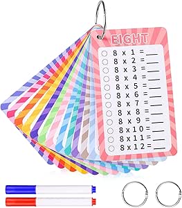 Times Tables Multiplication Flash Cards 12x12, Times Table ...