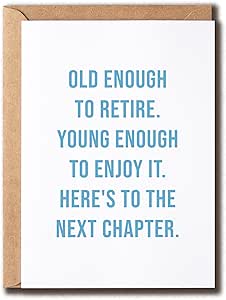 Amazon.com : KPLDESIGNS Old Enough To Retire Young Enough To Enjoy It ...
