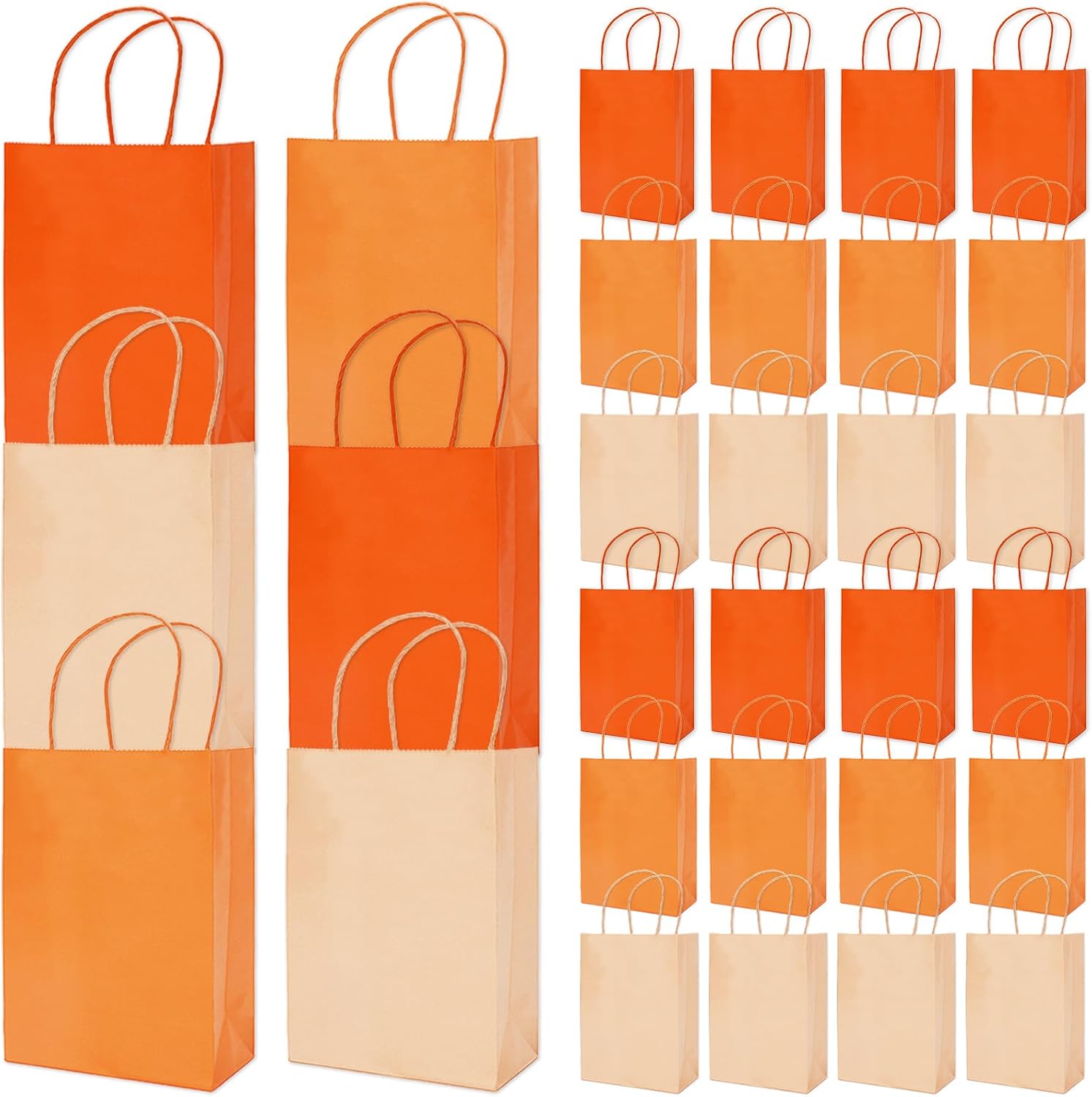 Amazon.com: Whaline 36Pcs Orange Party Favor Bags Paper Gift Bags Bulk ...