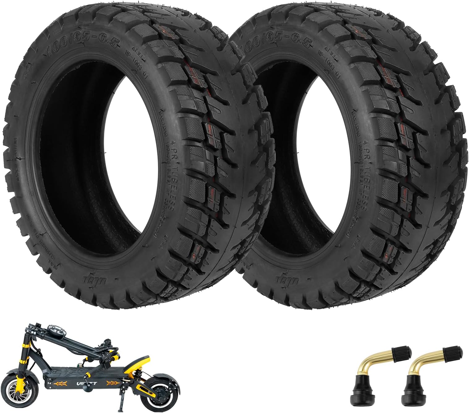 Amazon.com: 1 Pcs 11 inch Tubeless Electric Scooter Tire 90/65-6.5 ...