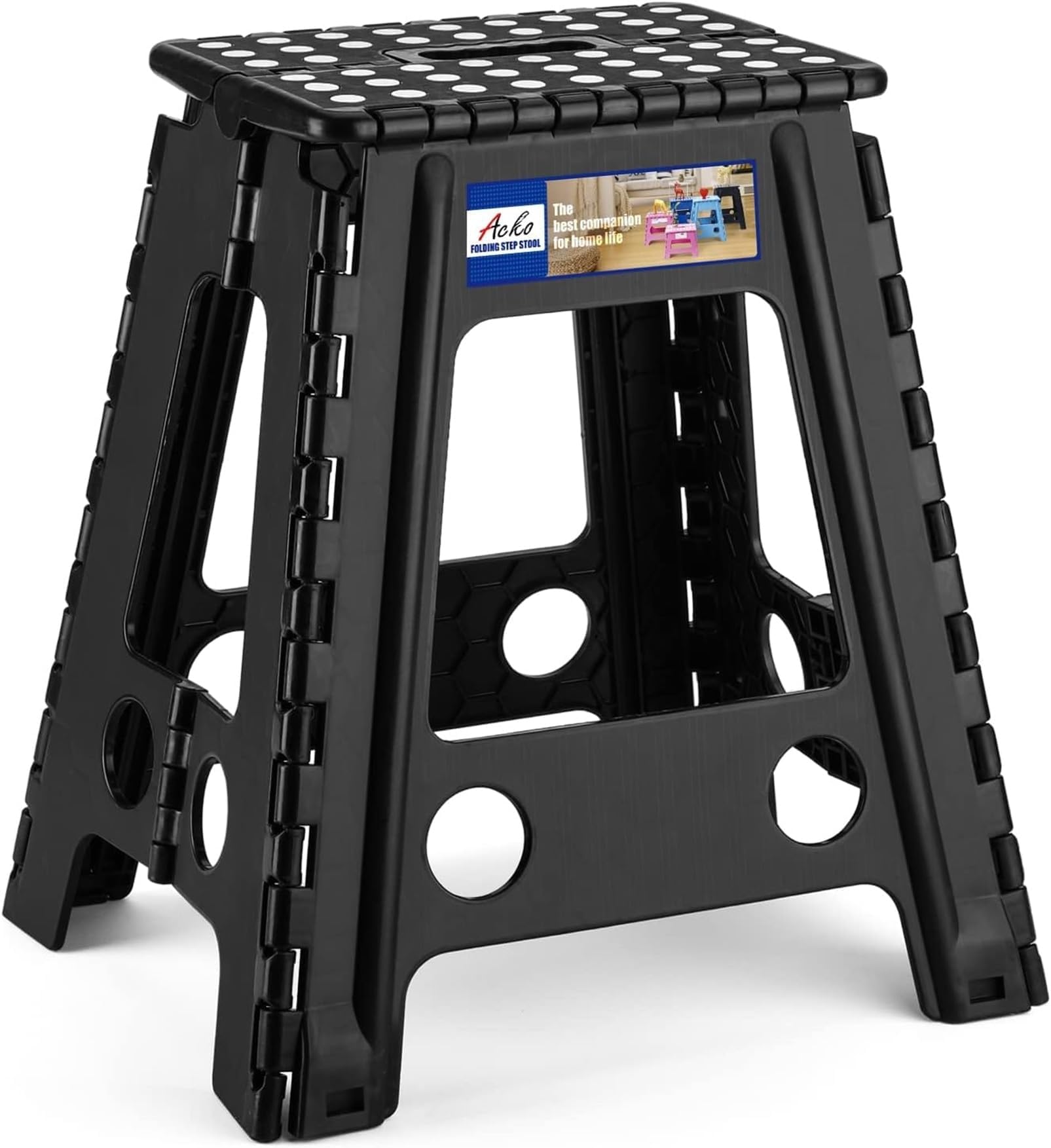 Xtremeauto Super Strong Folding Step Stool - Folding Stool 11" Foldable ...