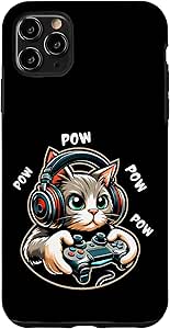 Amazon.com: iPhone 11 Pro Max Gamer Gaming Cat Pow Pow Cat Playing ...