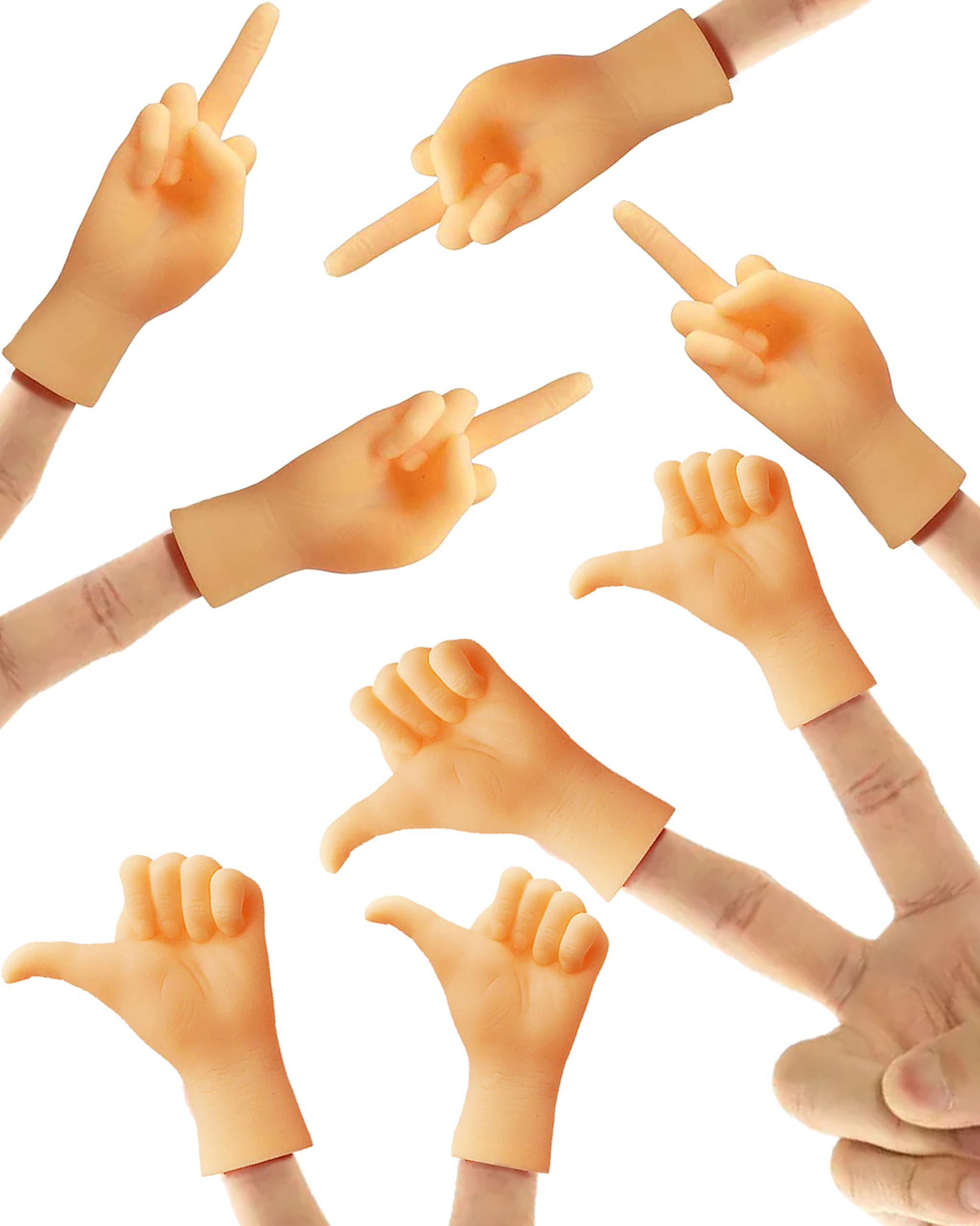 Snapklik.com : AQKILO Tiny Hands Miniature Finger Puppets