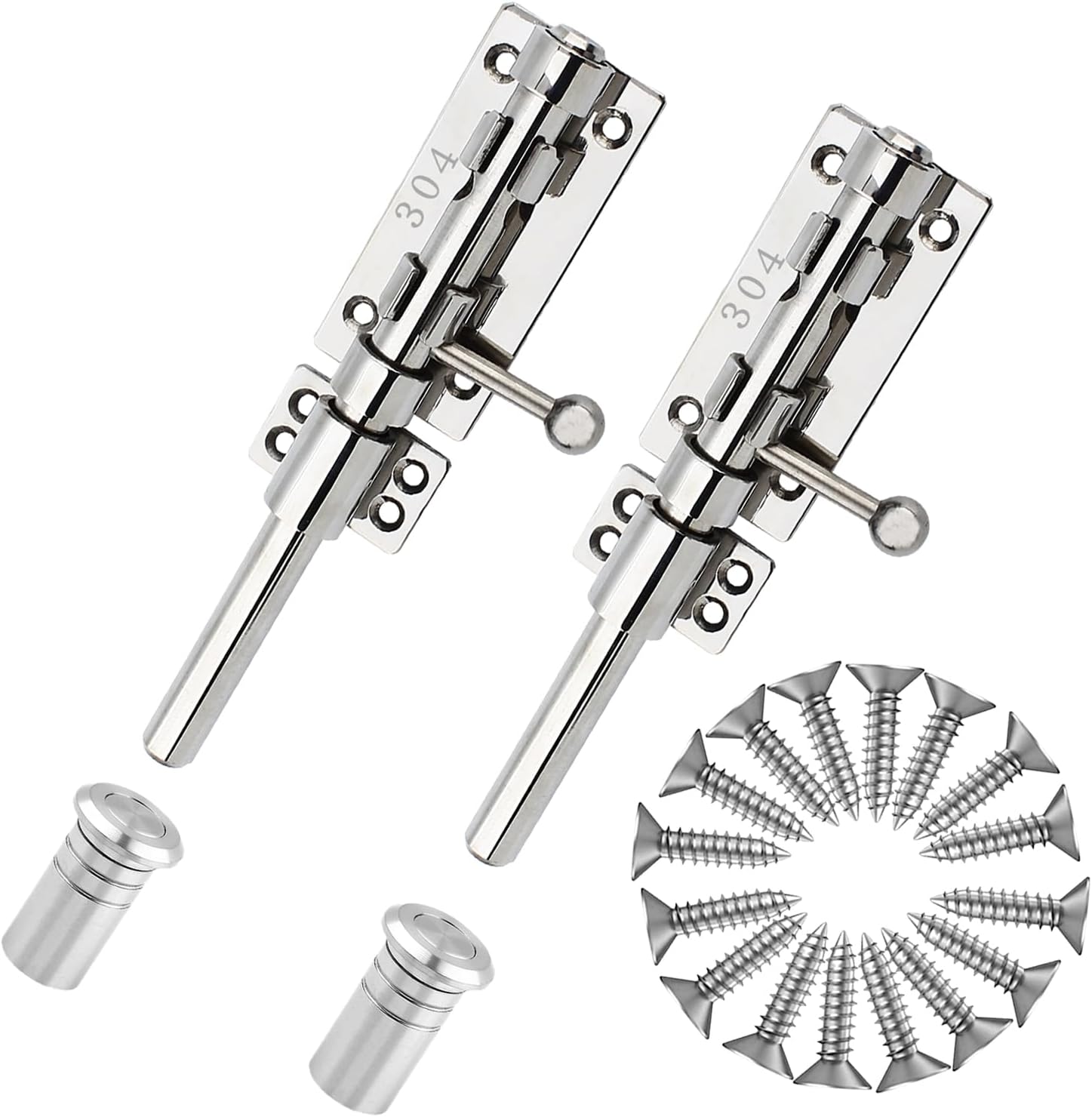 Amazon.com: Slide Bolt Gate Latch Solid Gate Lock Heavy Duty 304 ...