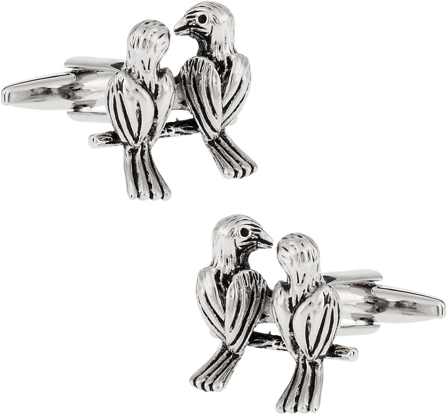 Amazon.com: Cuff-Daddy Cute Love Birds Cufflinks with Presentation Box ...