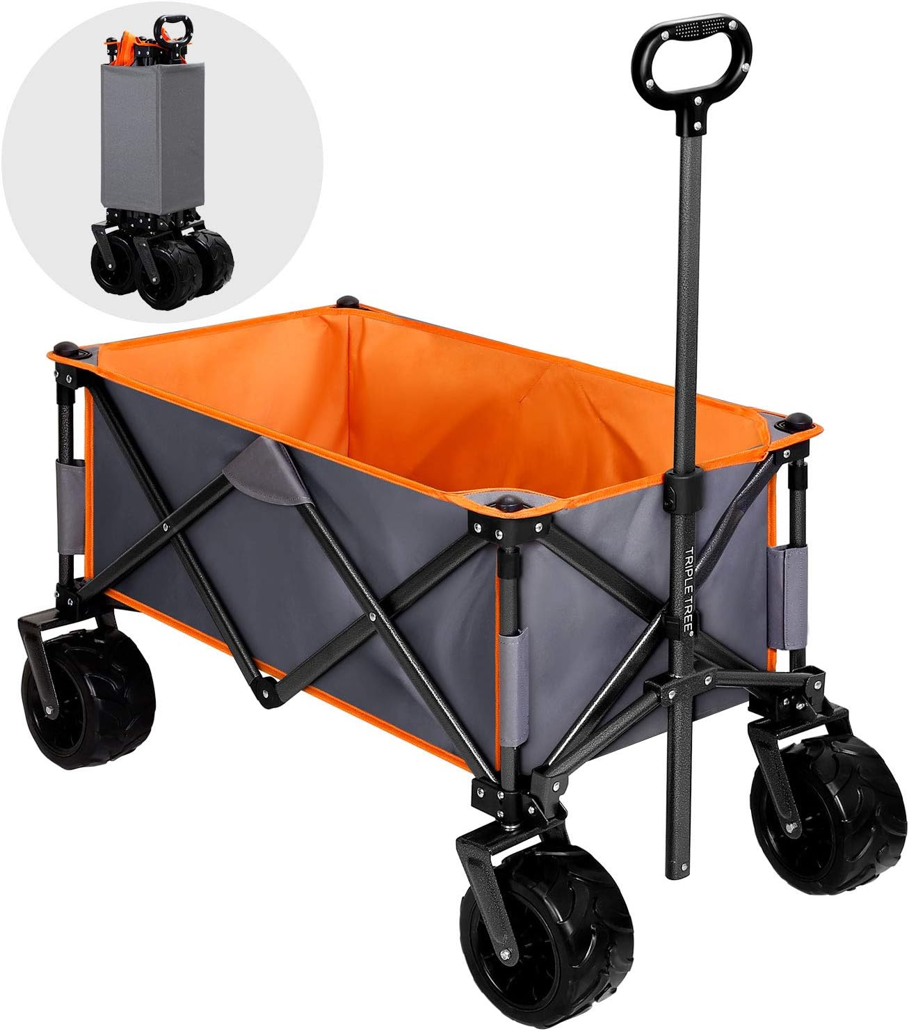 Amazon.com : TRIPLE TREE Collapsible Folding Outdoor Utility Trolley ...
