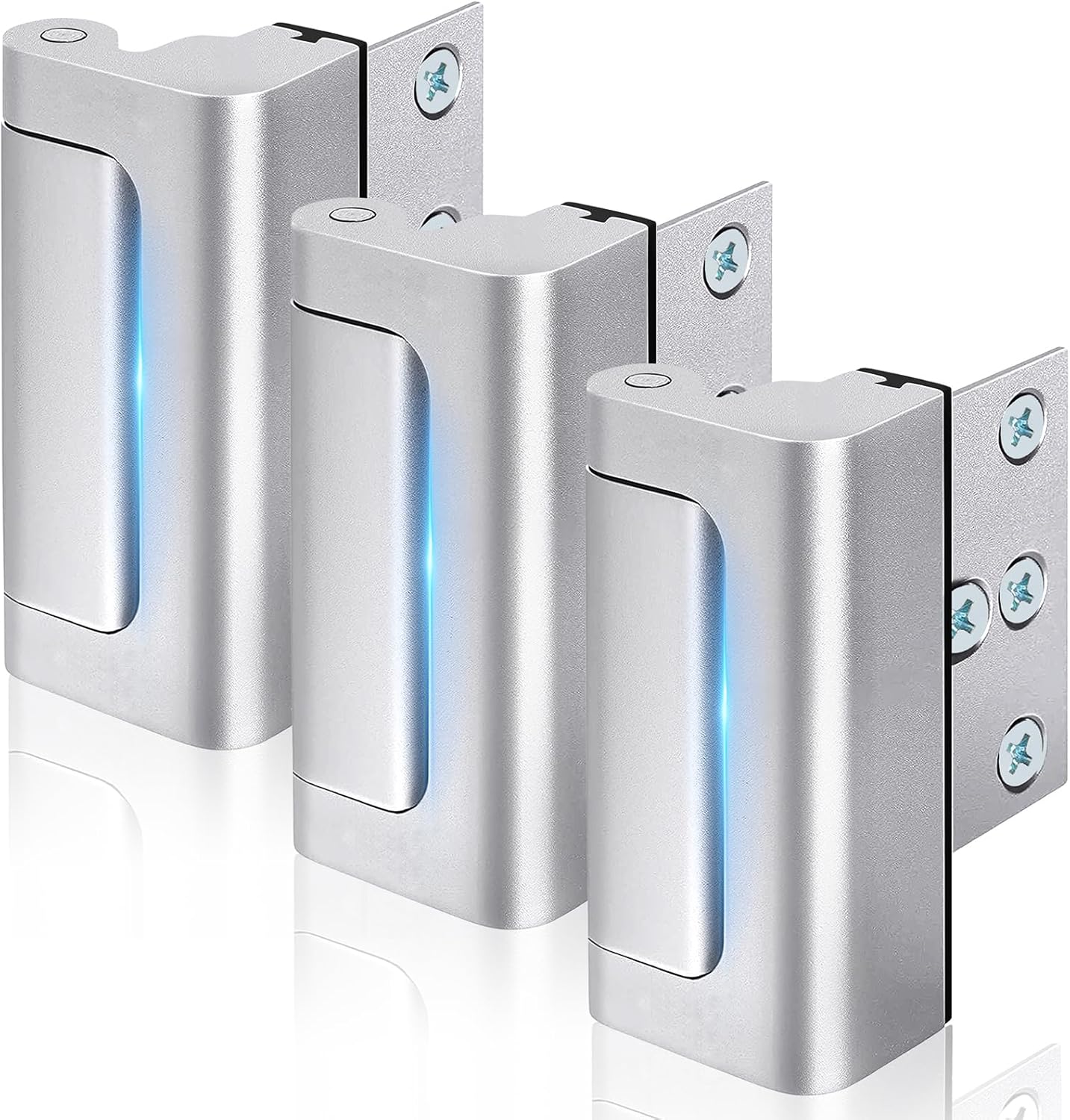 3 Pack Door Reinforcement Lock – 800 lbs Anti-Kick Home Security Locks ...