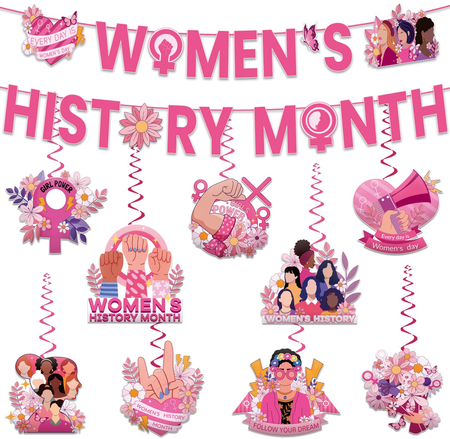 Amazon.com: Womens History Month Decorations, DIY Women's History Month ...