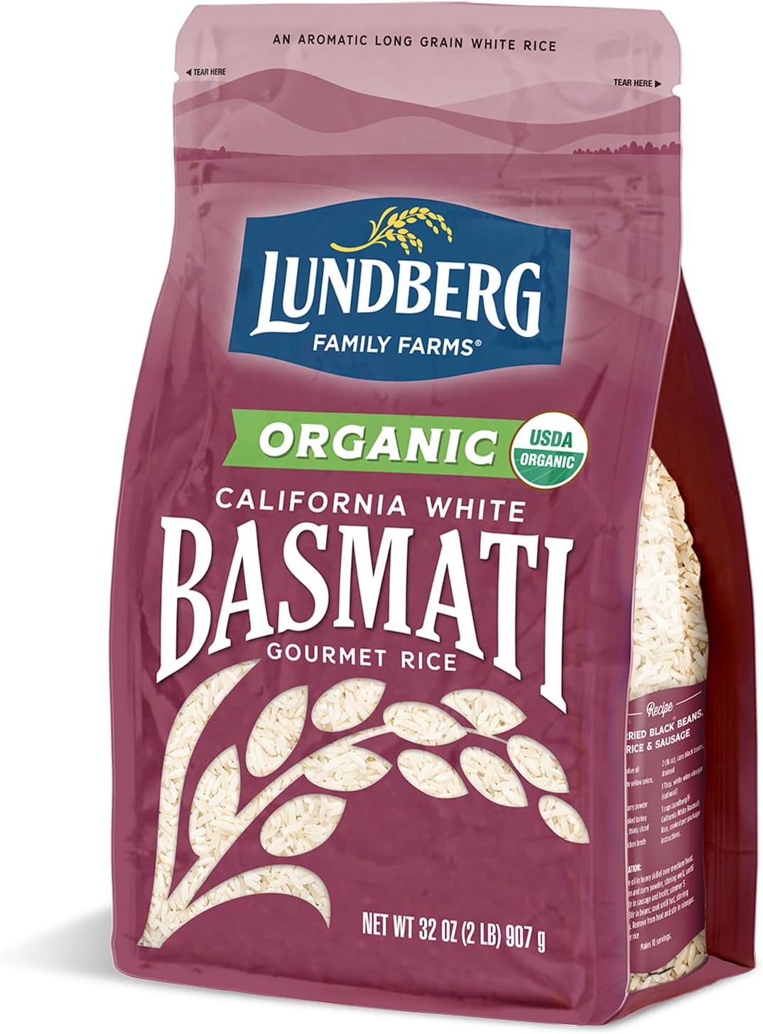 Amazon.com : Lundberg Basmati Rice, Organic Long Grain White Rice - Non ...