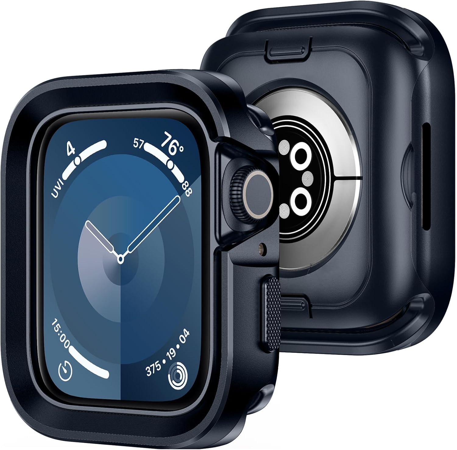 Amazon.com: Amizee 2 in 1 Metal Rugged Case Compatible with Apple Watch ...