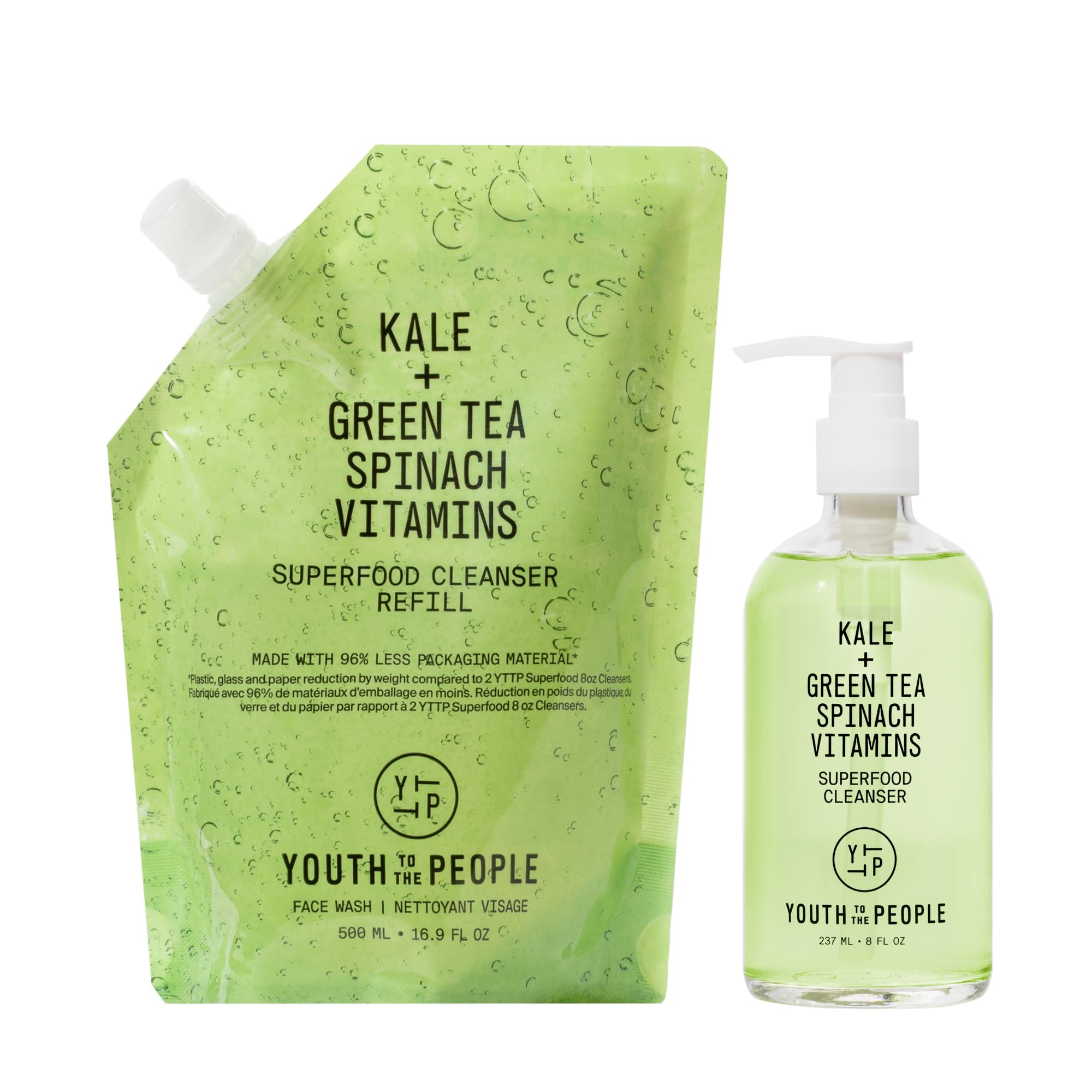 Amazon.com: Youth To The People Superfood Cleanser Home Refill Bundle ...