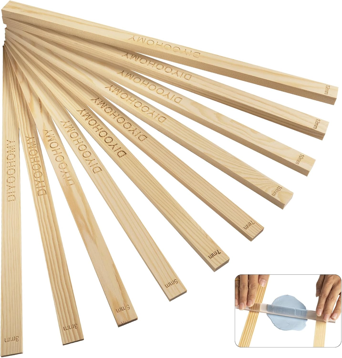 Amazon.com: DIYOOHOMY 10 Pcs 17 Inch Rolling Pin Guides for Dough ...