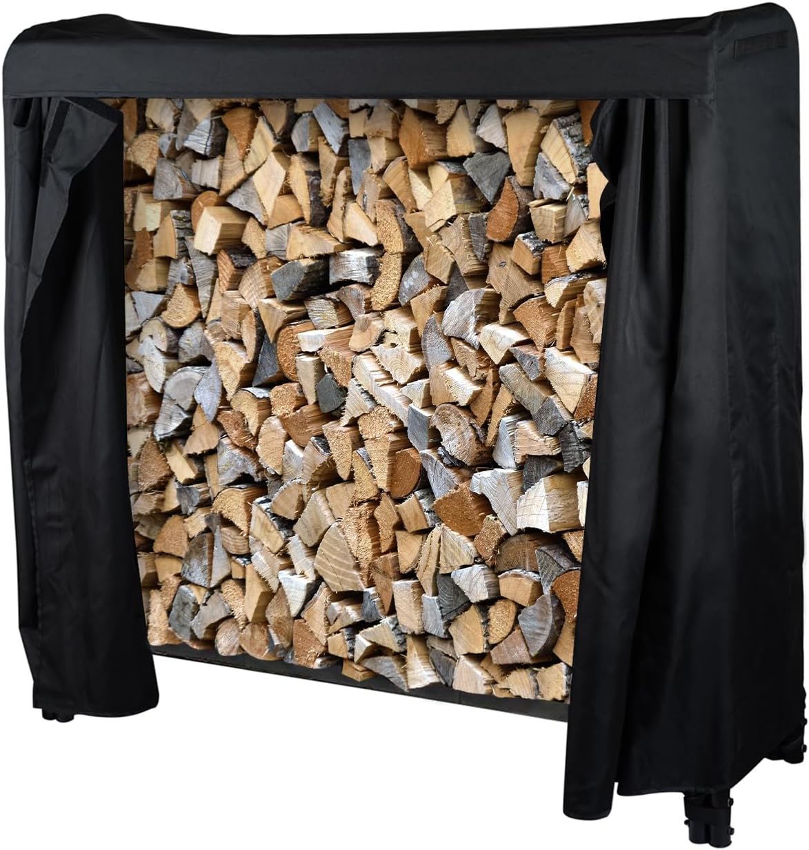 Amazon.com: Artibear Firewood Rack Cover for 4FT Wood Rack, Indoor ...
