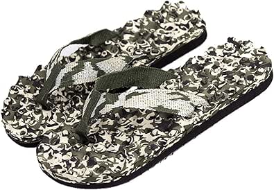Amazon | [FleurUneffe] (sa23) 凸凹が快適 ベタつかない 27-26.5 26-25.5 ビーチサンダル メンズ 迷彩 ルームスリッパ 軽量 滑り止め スリッパ ...