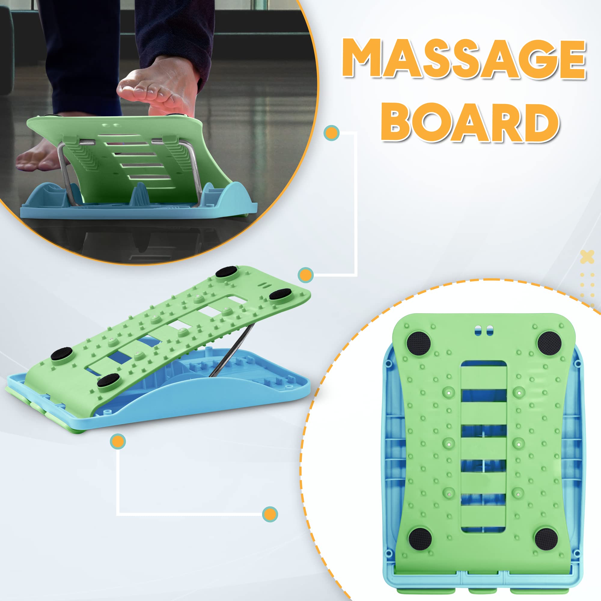 INFIDEZ 3-in-1 Adjustable Incline Slant Board for Calf Stretching Ankle ...