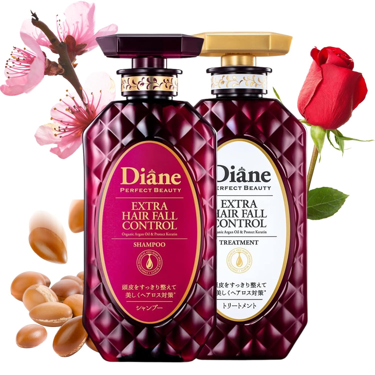 Amazon.com : Moist Diane Anti Hair Loss Shampoo and Conditioner Set for ...