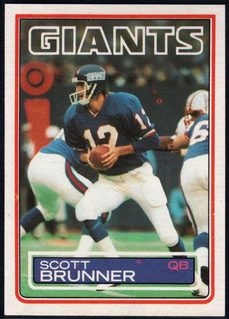 Amazon.com: Football NFL 1983 Topps #121 Scott Brunner NY Giants ...