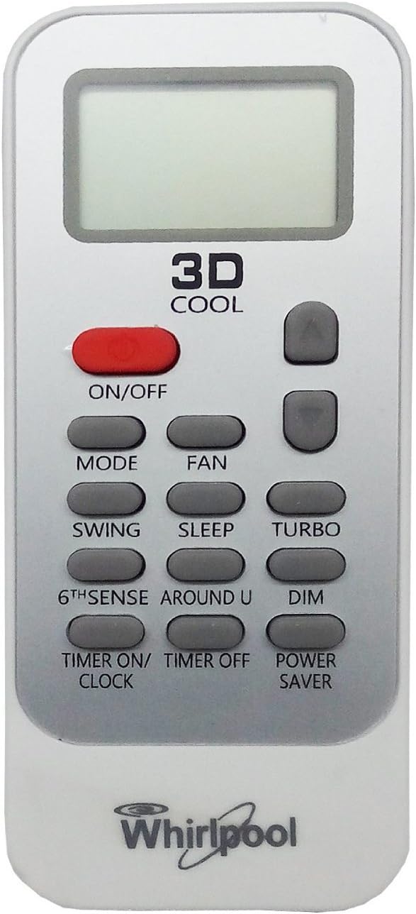 Buy Whirlpool 3D Cool AC Remote (DG11J1-34) Online at Low Prices in ...