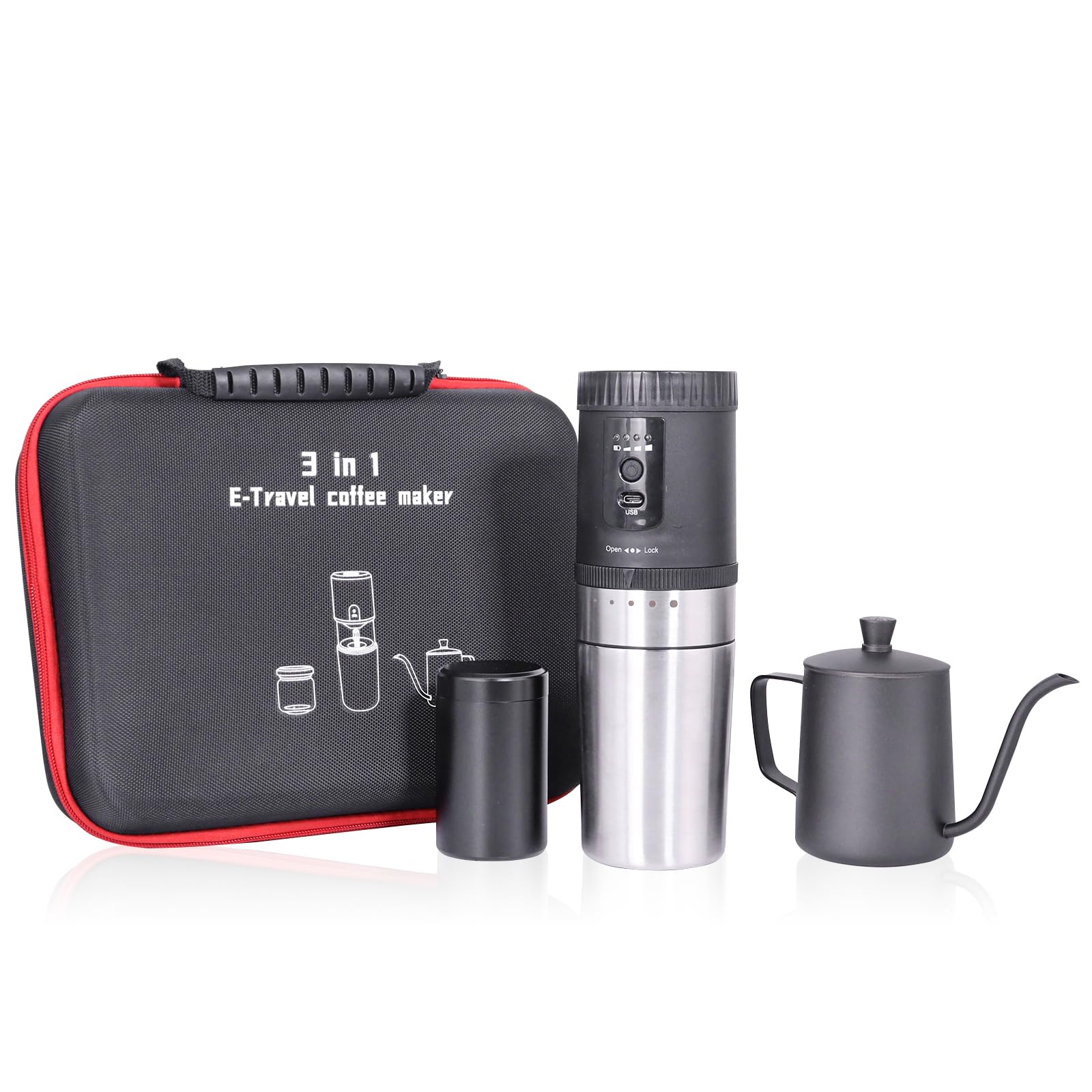 Amazon.com: SOTECH 3 in 1 Portable Coffee Maker Electric Burr Coffee ...
