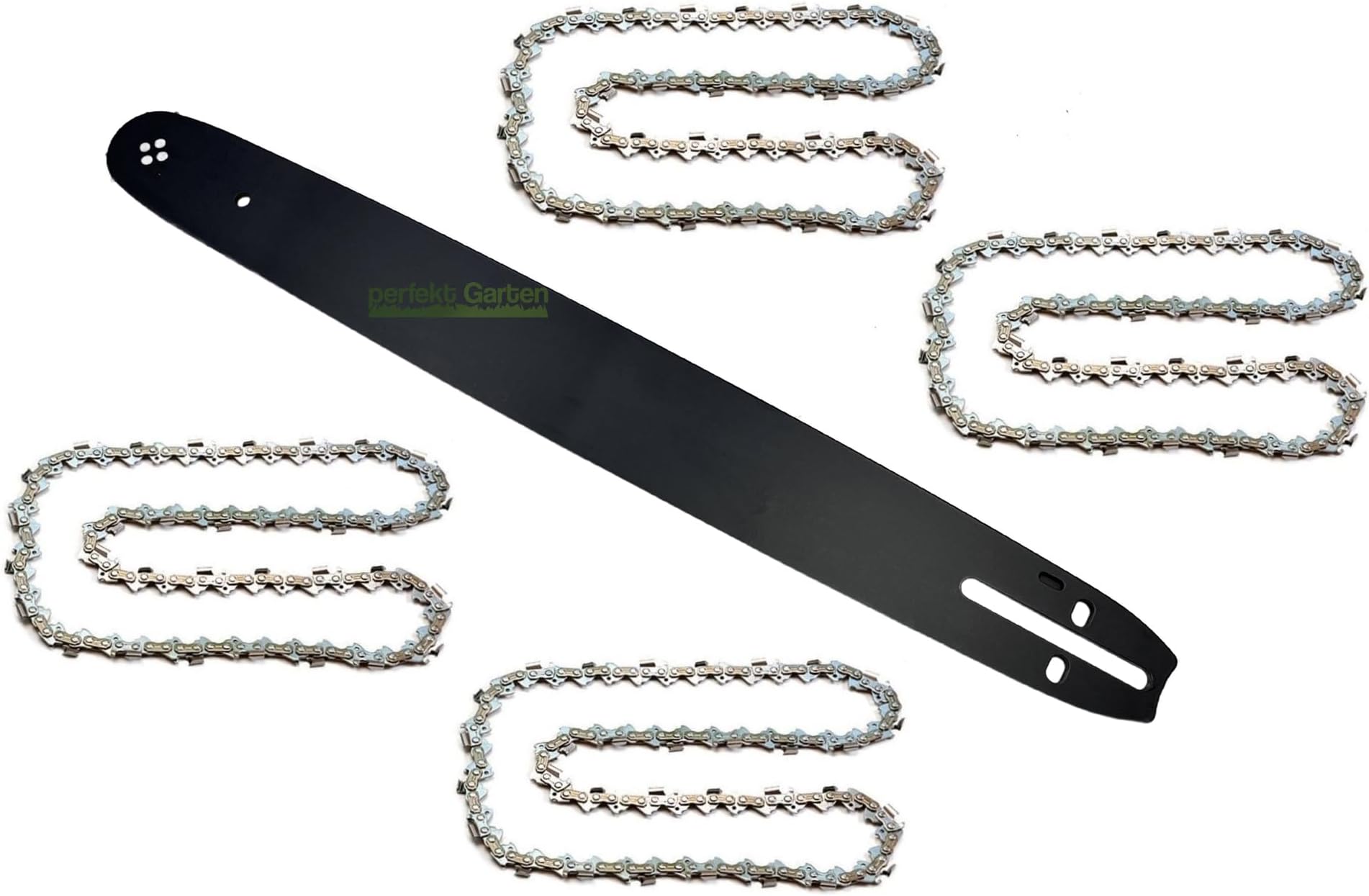 perfektGarten Lot de 2 chaînes de tronçonneuse 45 cm ; 1,5 mm ; 0,325 ...