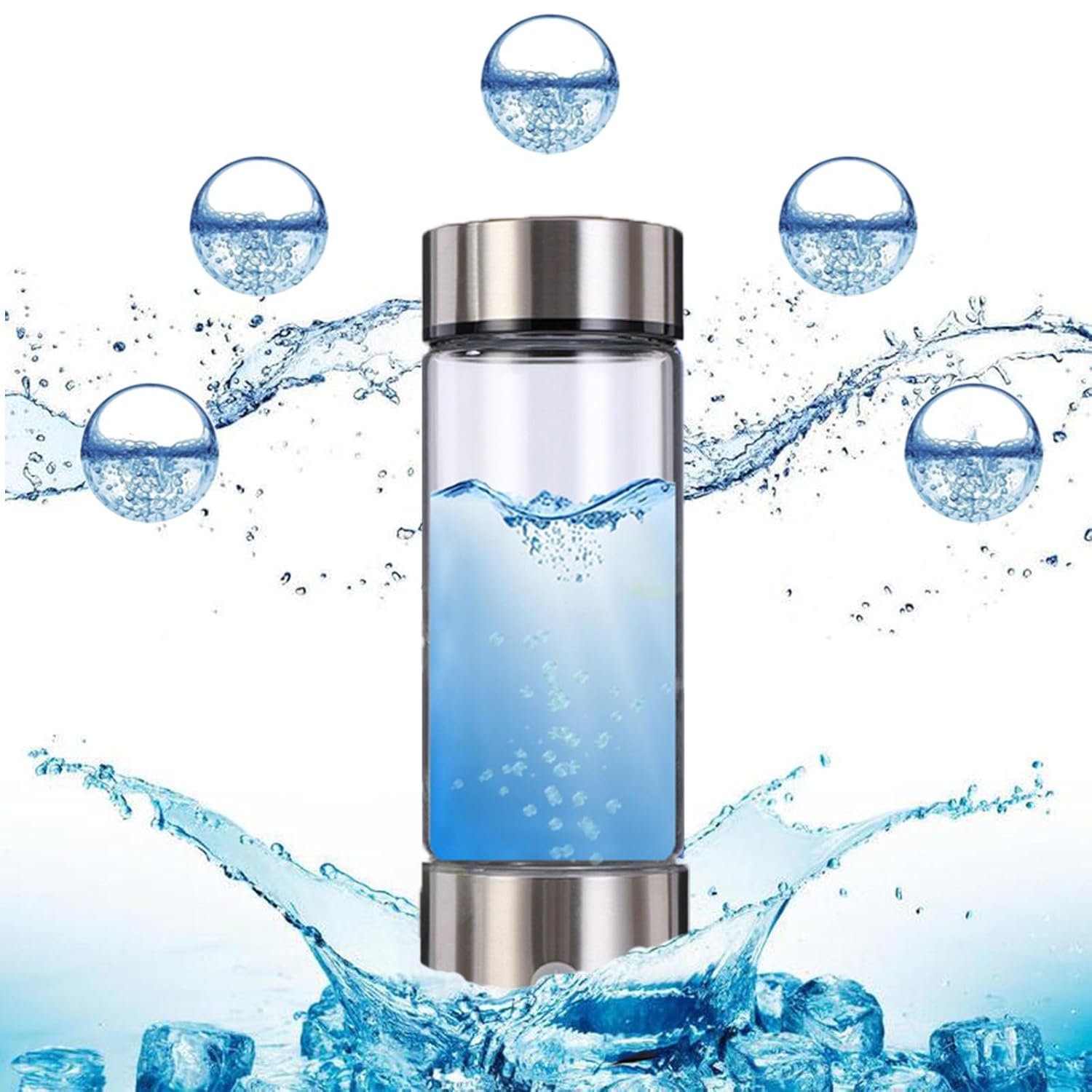 Botella de agua de hidrógeno, máquina portátil de agua de hidrógeno de 1.5L, generador de agua ...