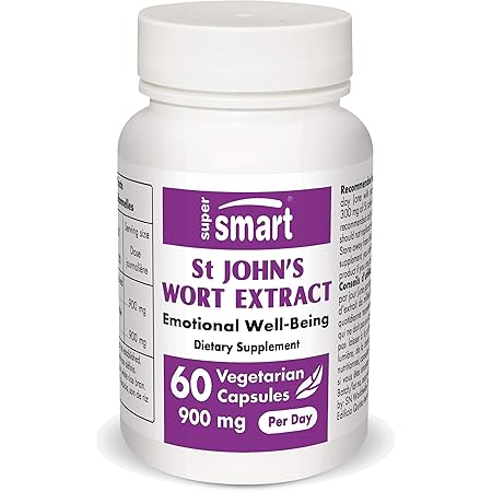 Amazon.com: St. John's Wort - 120 Capsules (Non-GMO) Powerful 900mcg ...