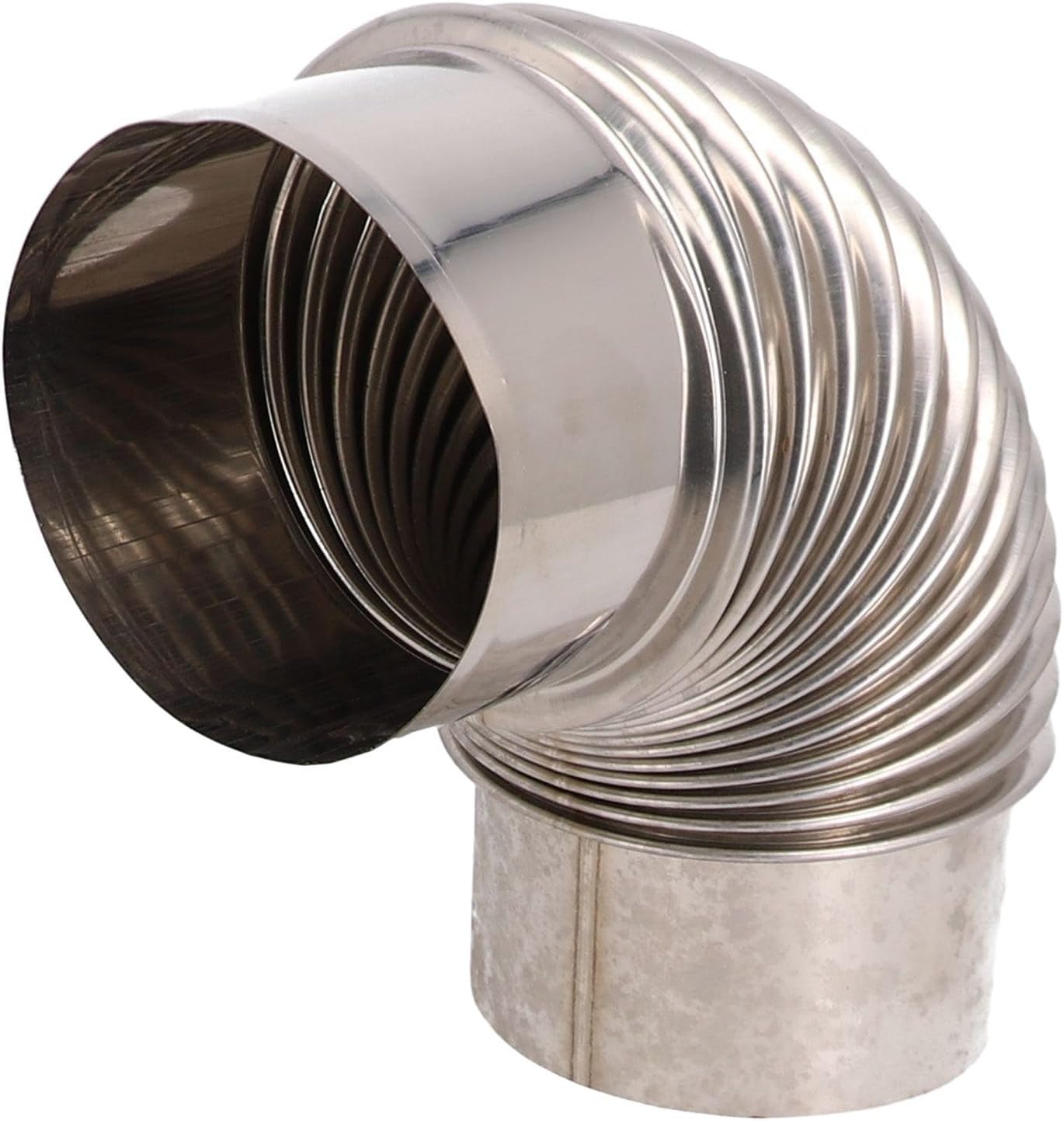 Eawfgtuwz Stainless Steel Stove Flue Pipe Elbow with Rain Cap, High ...
