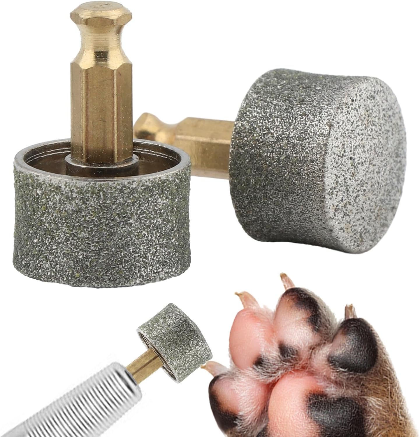 Amazon.com: Dog Nail Grinder Replacement Head, Diamond Tips Drill Bit ...