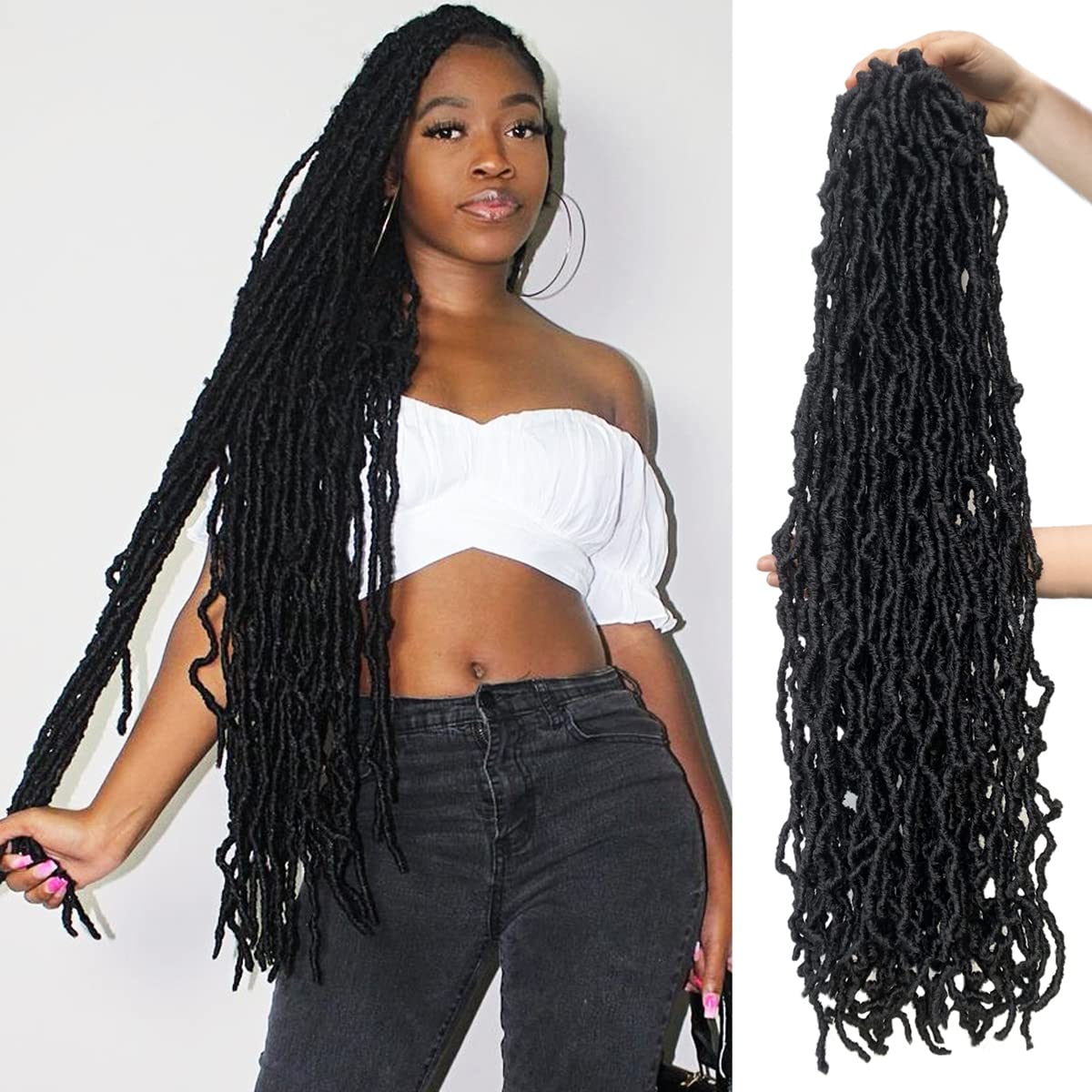 Amazon.com : Soft Locs 30 Inch 7 Packs Faux Locs Crochet Hair Whole ...