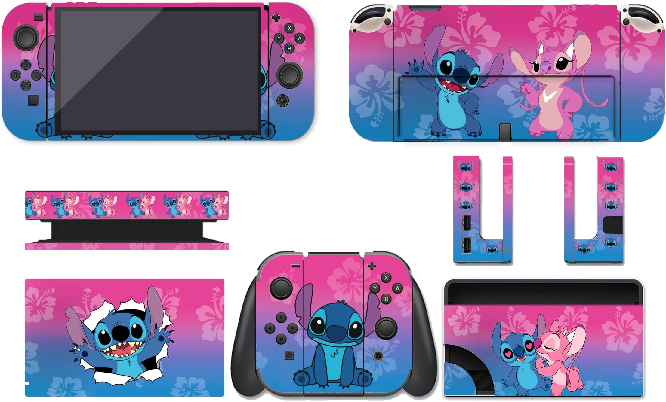 Amazon.com: GilGames Stickers Decals Cover for Nintendo Switch, Skin ...