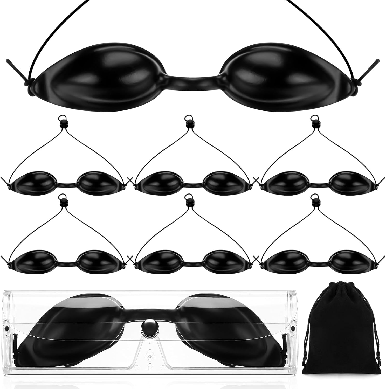 Amazon.com: Bunnycool 6 Pcs Dry Eye Sleep mask Hydrating Adjustable ...