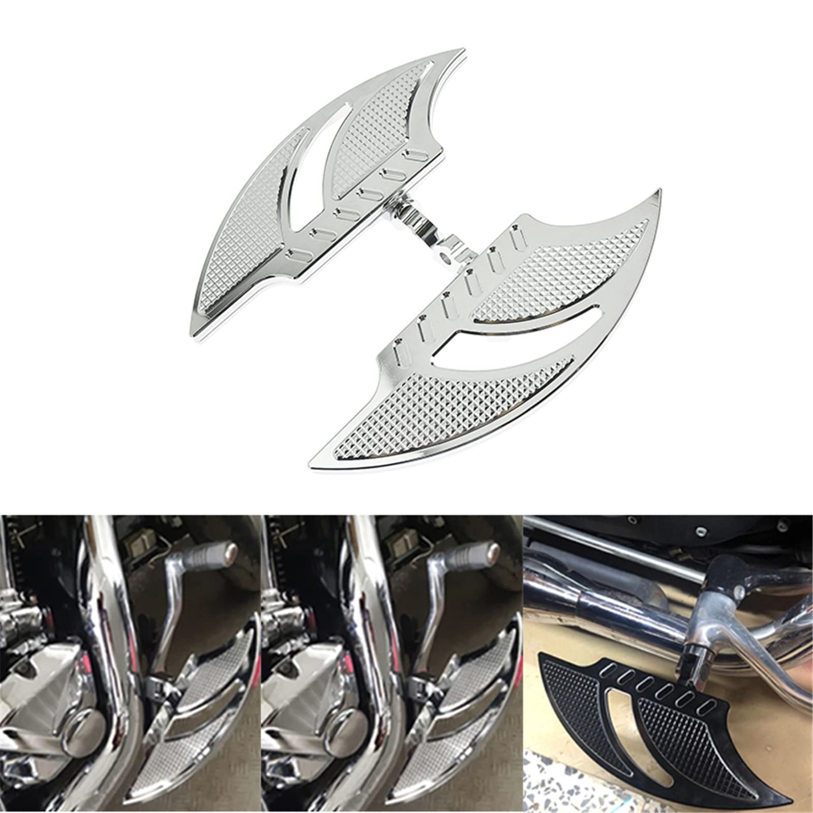 Snapklik.com : Motorcycle Driver Passenger Floorboards Set Shift Lever ...