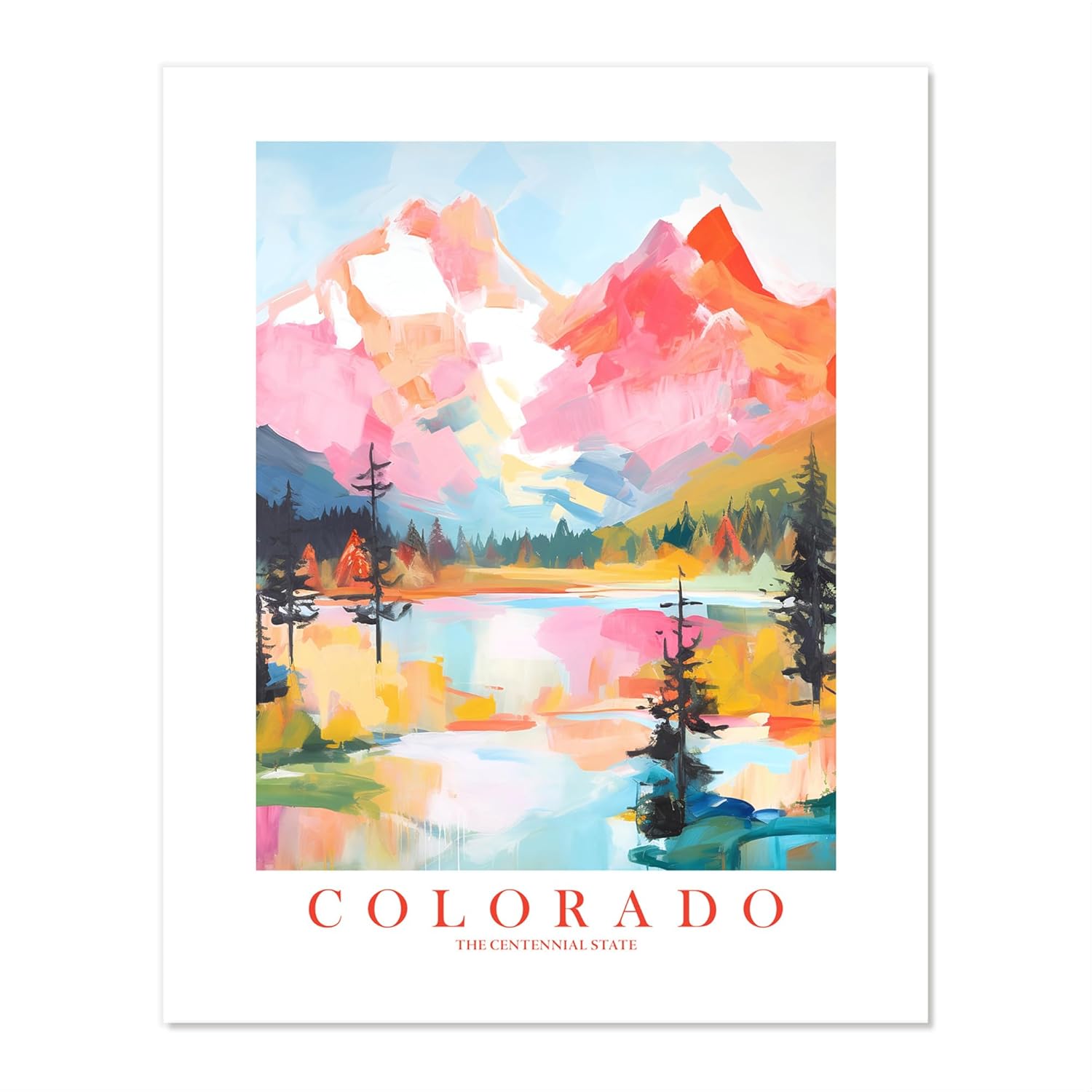 Amazon.com: Colorado Travel Print Centennial State Souvenir CO Nature ...