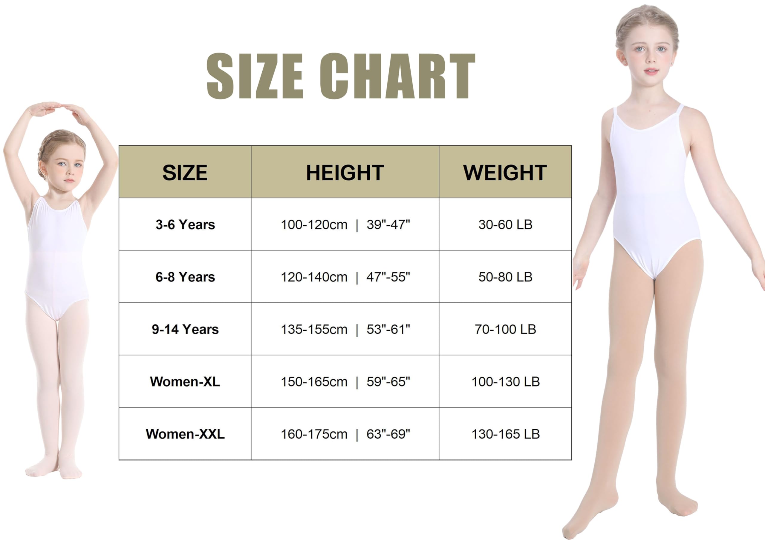 Snapklik.com : Yitoco Girls Dance Ballet Tights Transition Suntan ...