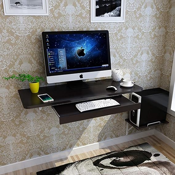 Amazon.com: WZHONG Wall Mount Laptop Desk Notebook Desk Study Table ...