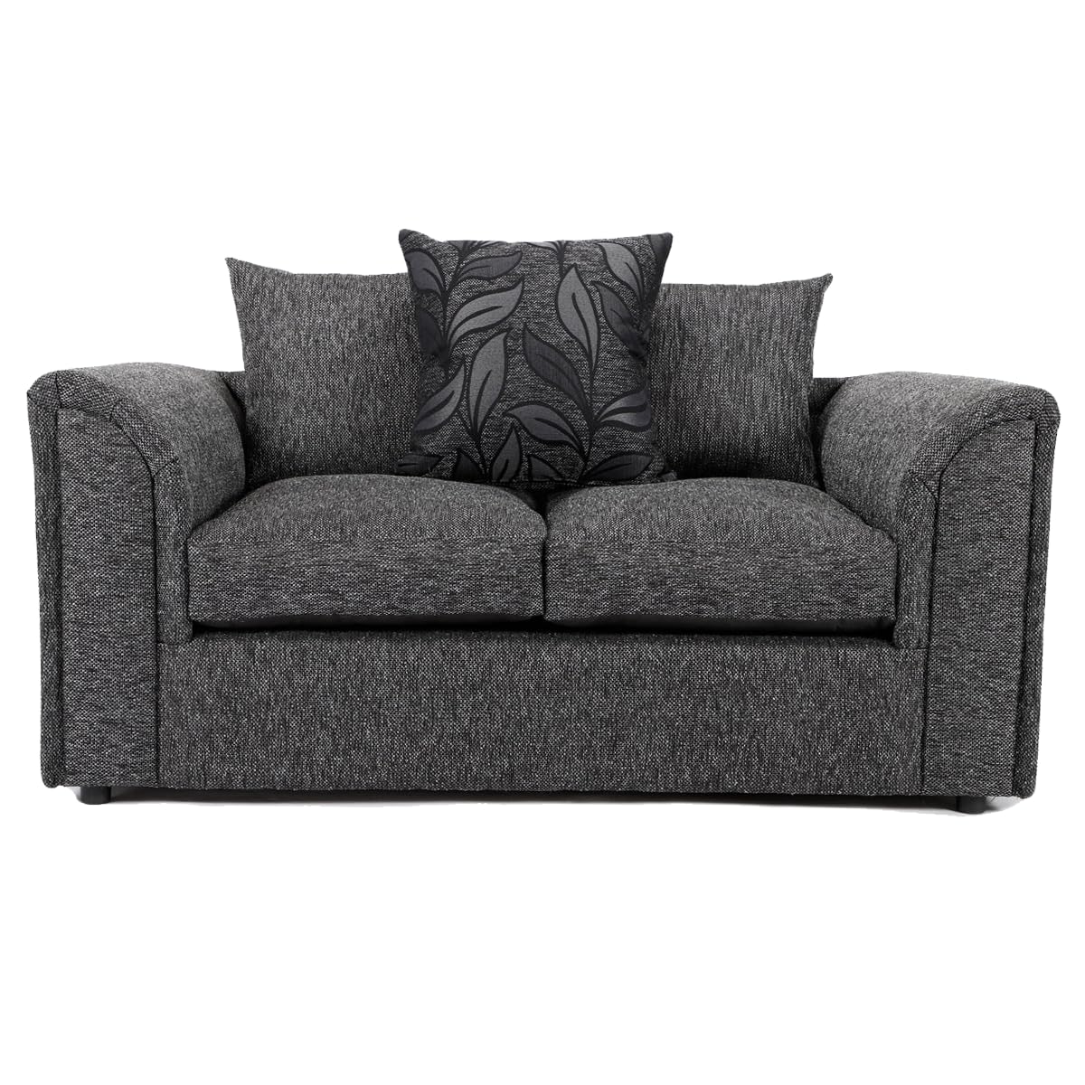 Furnishings For Less UK Byron Dundee Fabric 2 Seater Sofa Grey Fabric ...