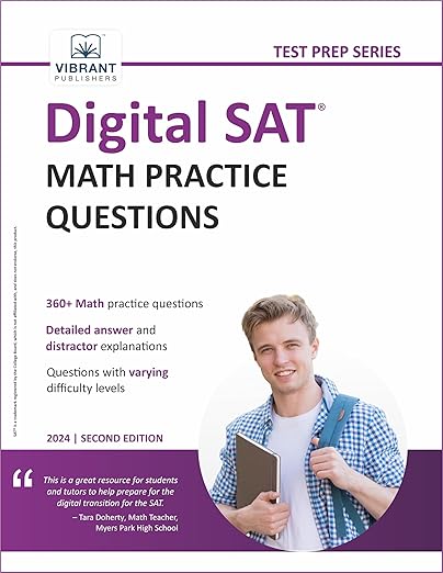 Digital SAT Math Practice Questions: Publishers, Vibrant: 9781636511894 ...