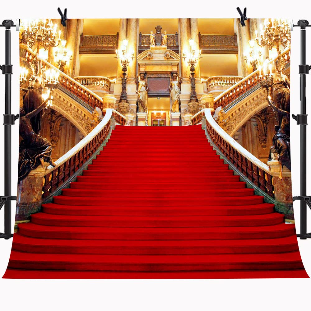 Amazon.com : GURETER Red Carpet Backdrop, Golden Palace Gorgeous ...