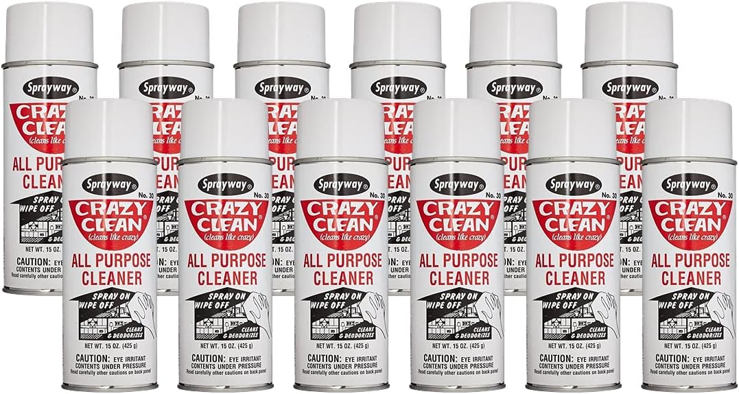 Amazon.com: Sprayway Crazy Clean All Purpose Cleaner - 12 Cans (Case ...