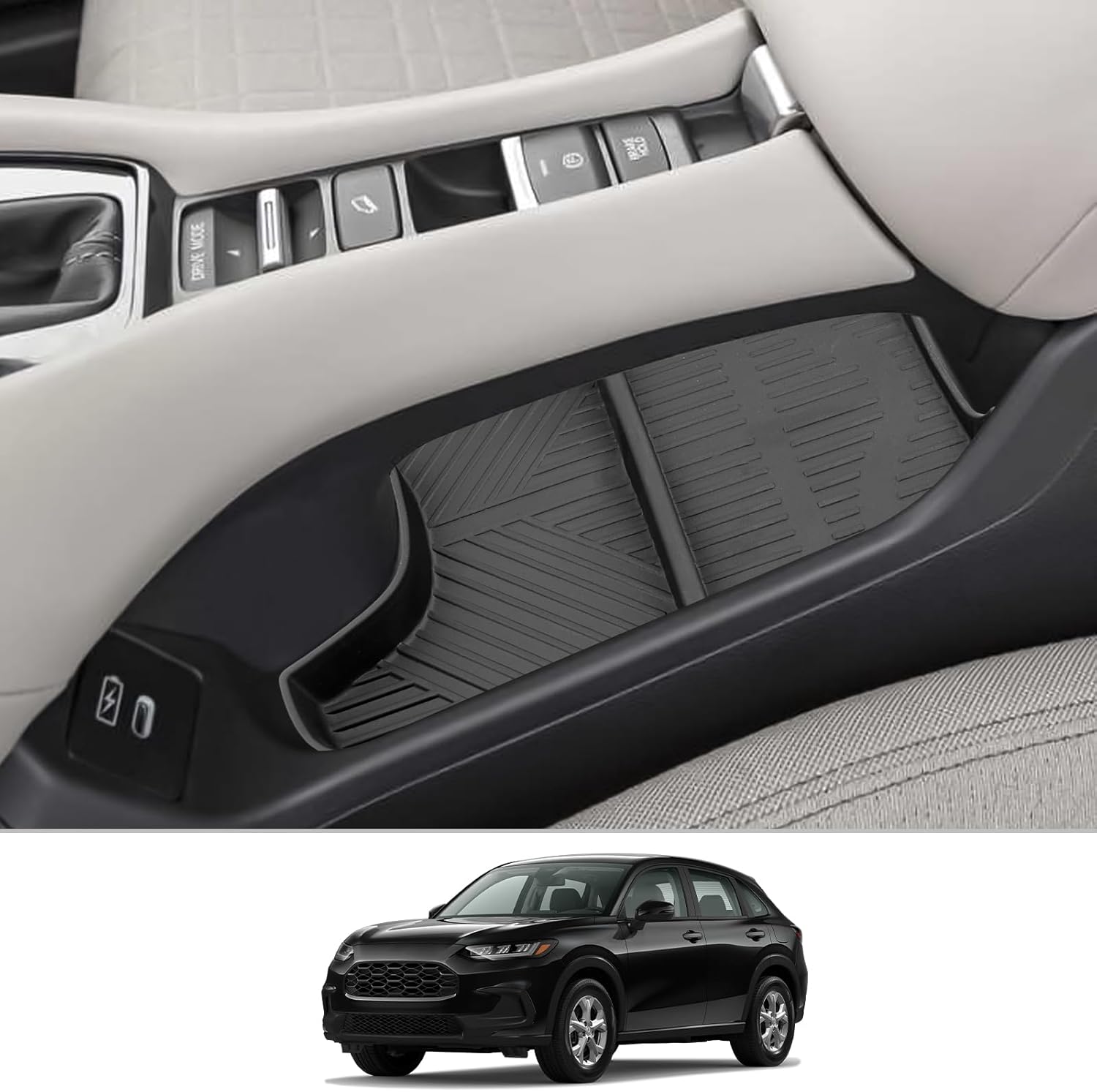 Amazon.com: CDEFG 2023 2024 HR-V Center Console Organizer Tray for 2023 ...