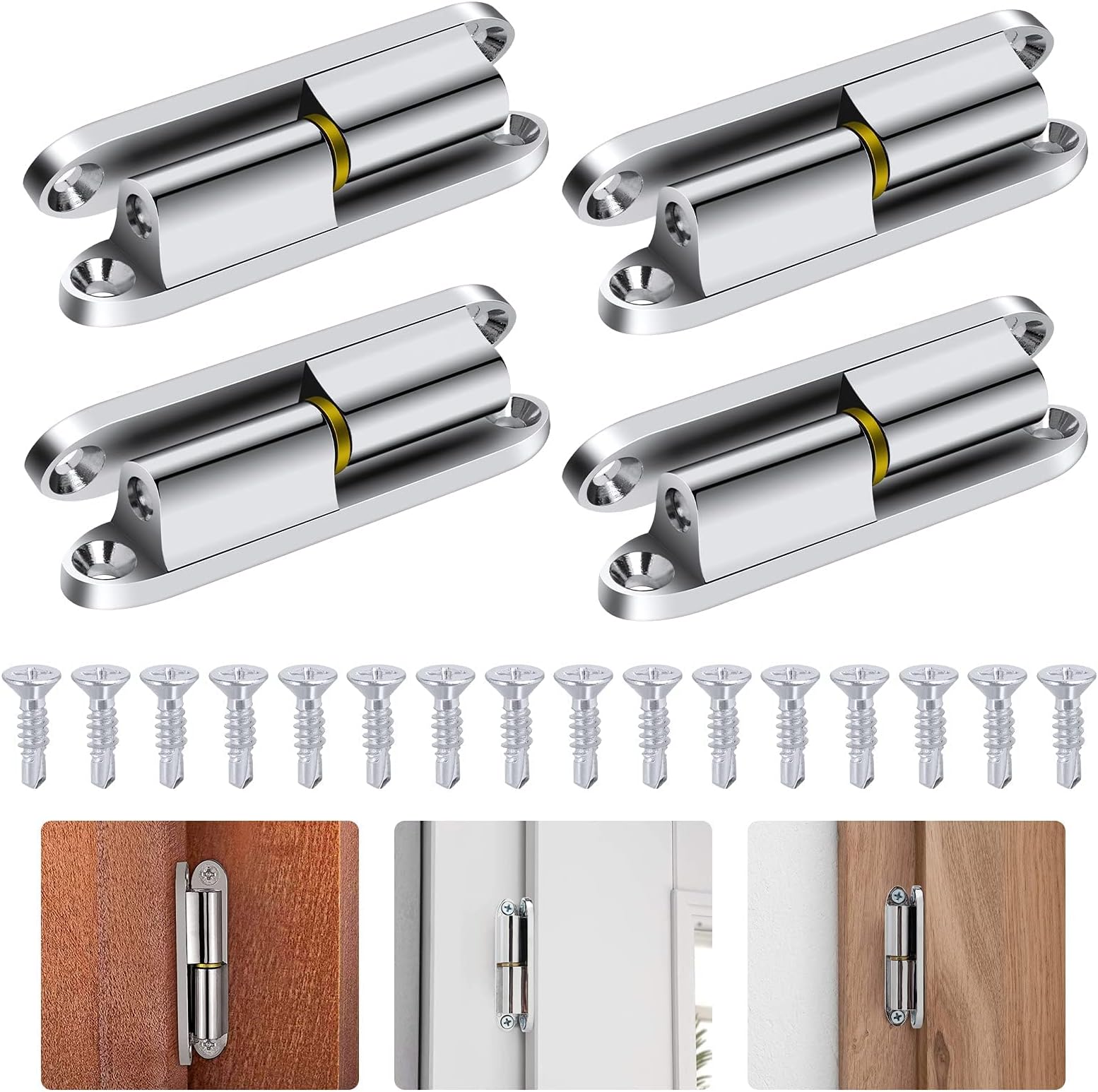 Jooheli 4 pezzi Cerniere per Ante Legno Cerniera per Porte Cardini per ...