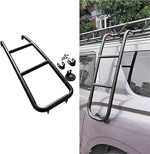 Amazon.co.jp: SUV Side Ladder Rear Window Ladder Manganese Steel ...