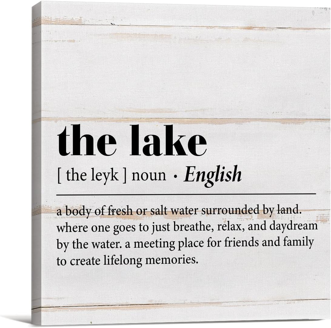 Amazon.com: Country the Lake Definition Canvas Prints Wall Art Decor ...
