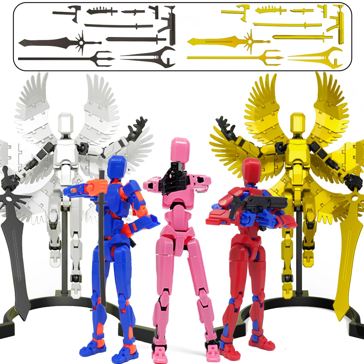 Amazon.com: 5 Pack T13 Action Figure Assembly Completed, Titan 13 ...