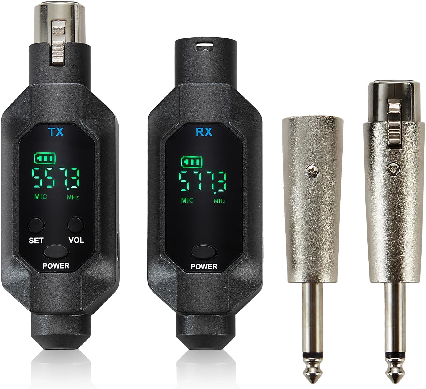 Amazon.com: SIKUING Wireless XLR Transmitter and Receiver，UHF Wireless ...